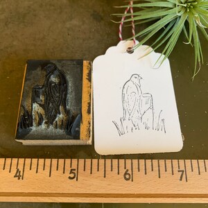 Vintage Bird Lithograph Rubber Stamp, BUJO Bullet Journal & Planner ...