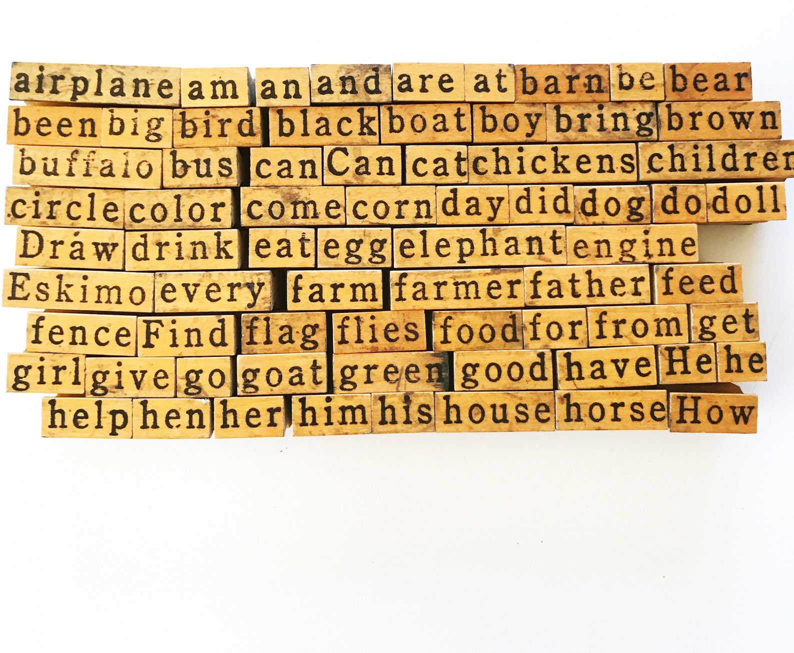 D-G Vintage Journaling Word Stamps, Creative Play for All Ages - Etsy