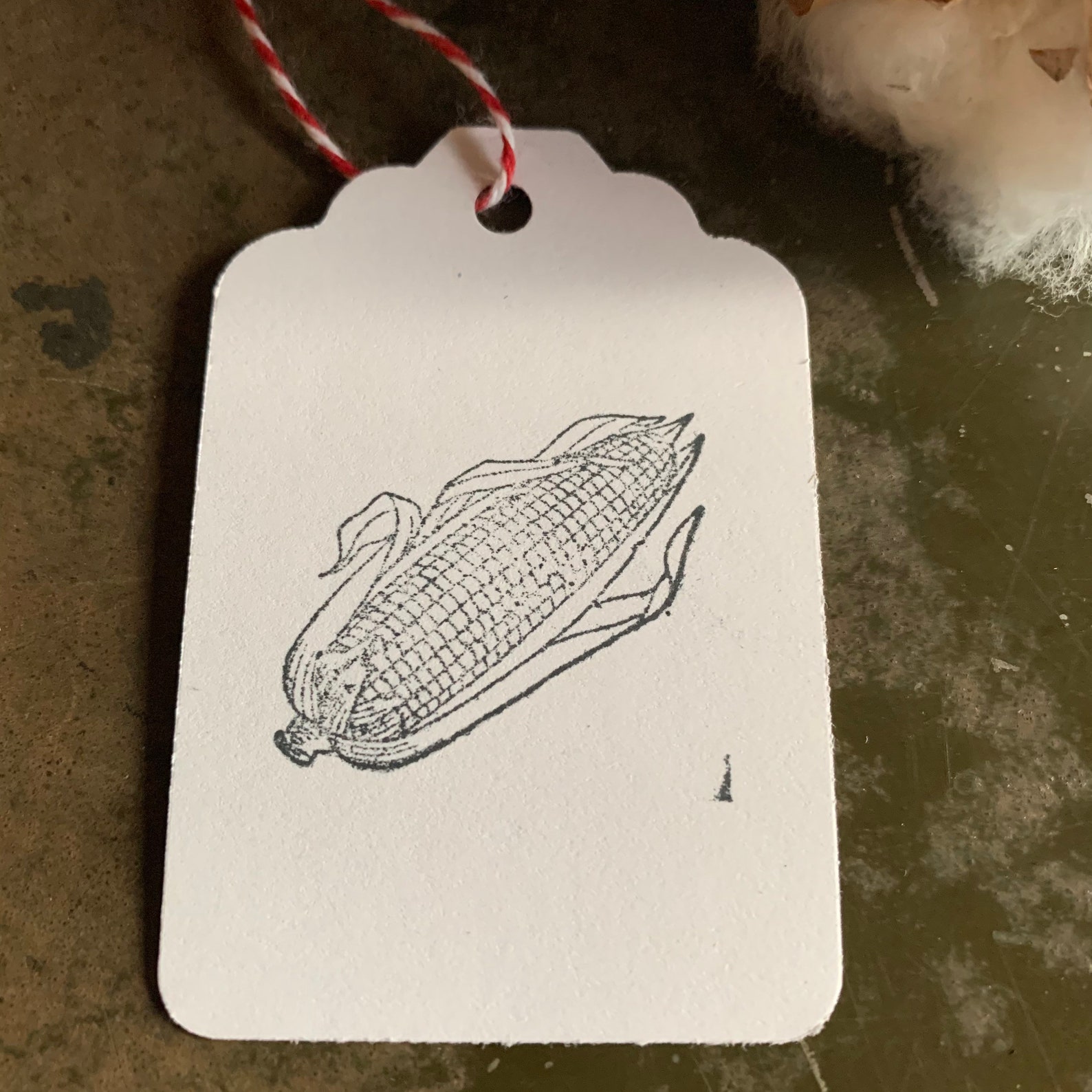 Vintage Rubber Corn Stamp Corn In Husk Corn On The Cob | Etsy