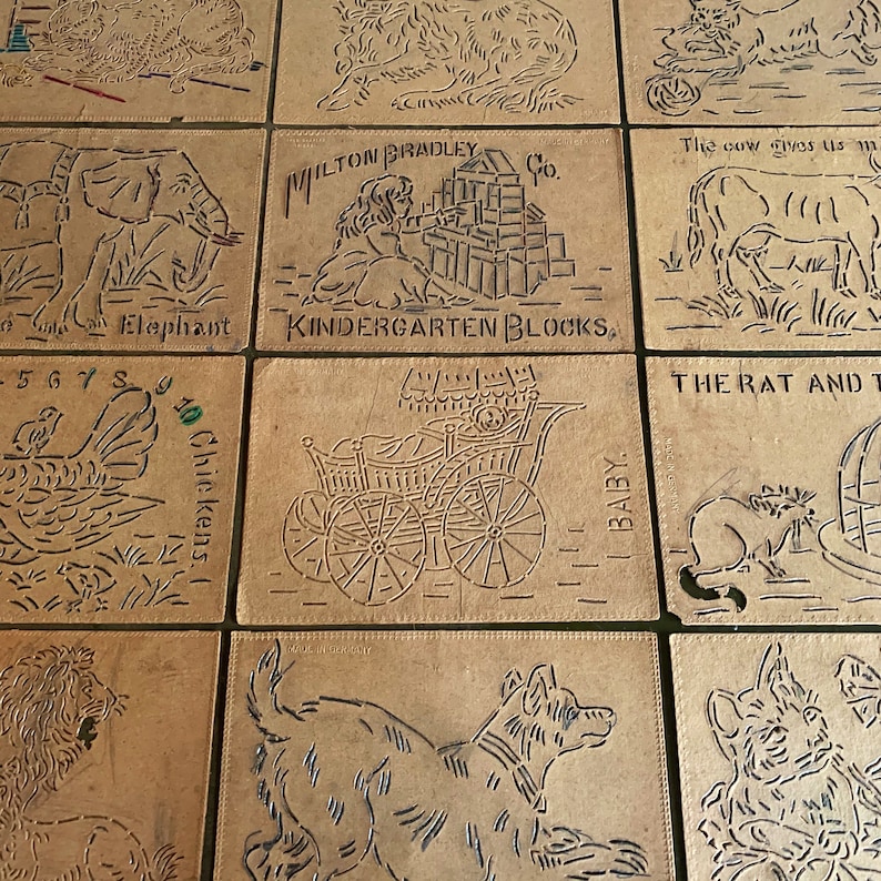 Vintage Paper Stencils From Germany for Farmhouse Decor, Embroidery ...