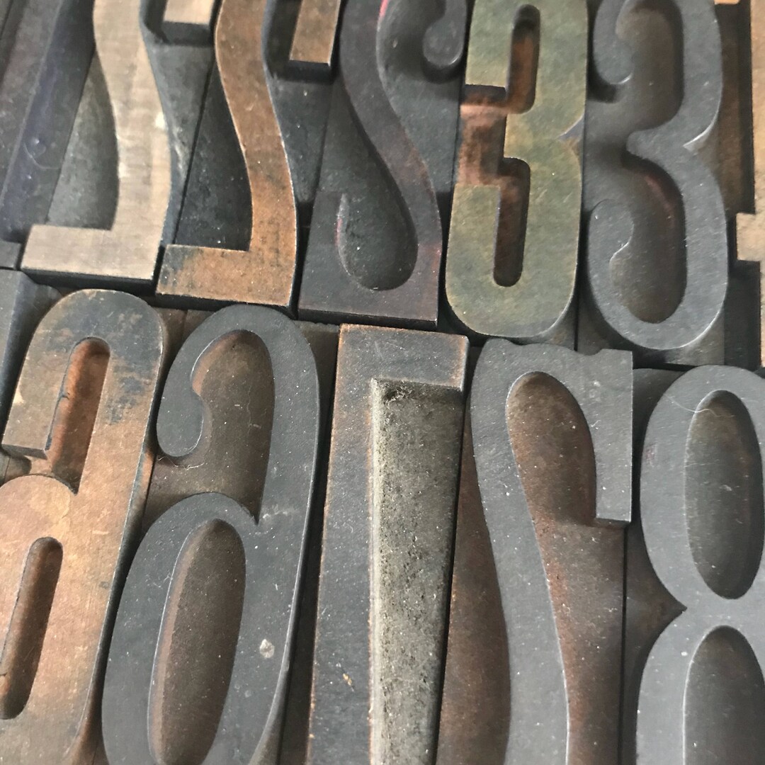 2" Sold by the Number Letterpress, Print Shop Gifts for Printers ...