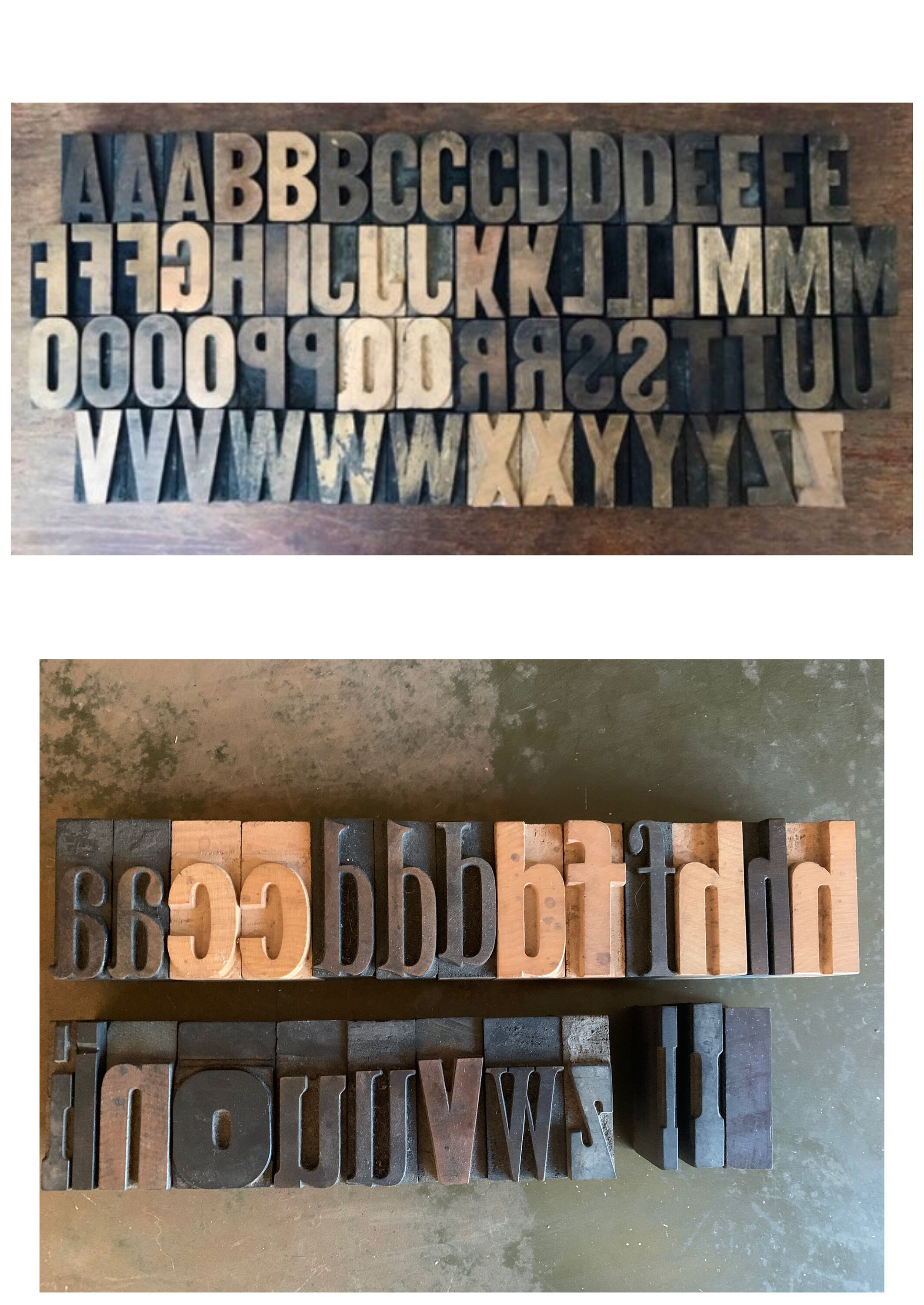 1 5/8 Inch Vintage Letterpress Letters Pick Your Letters | Etsy