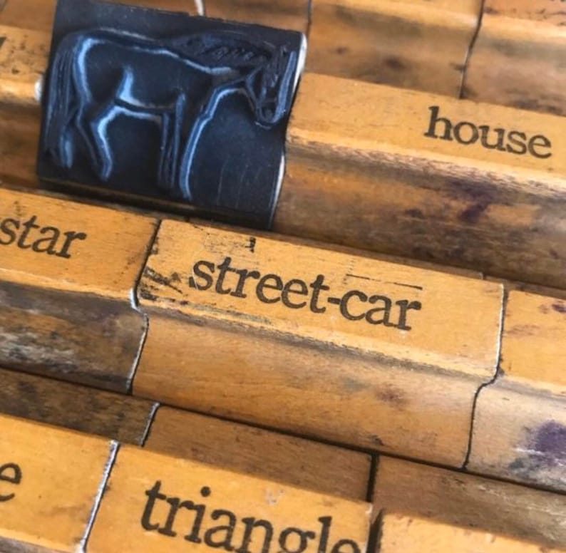 Vintage Shapes Stamp Set Star Triangle Square Circle Bullet - Etsy