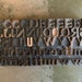 Vintage 13/16 Inch Letterpress Letters, Uppercase and Lowercase ...