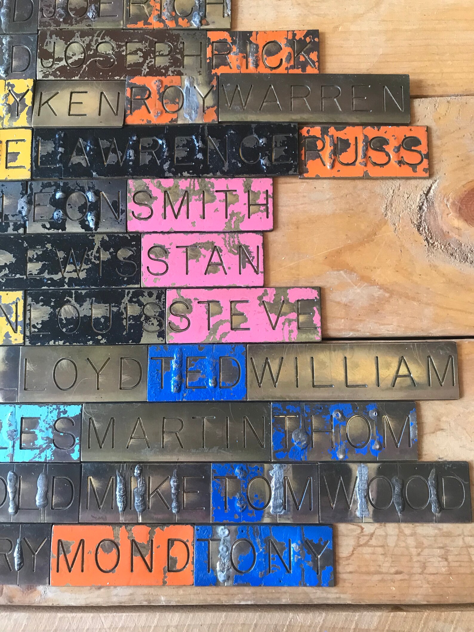 Small Vintage Name Signs Brass Engraving Plate for Unique Art | Etsy