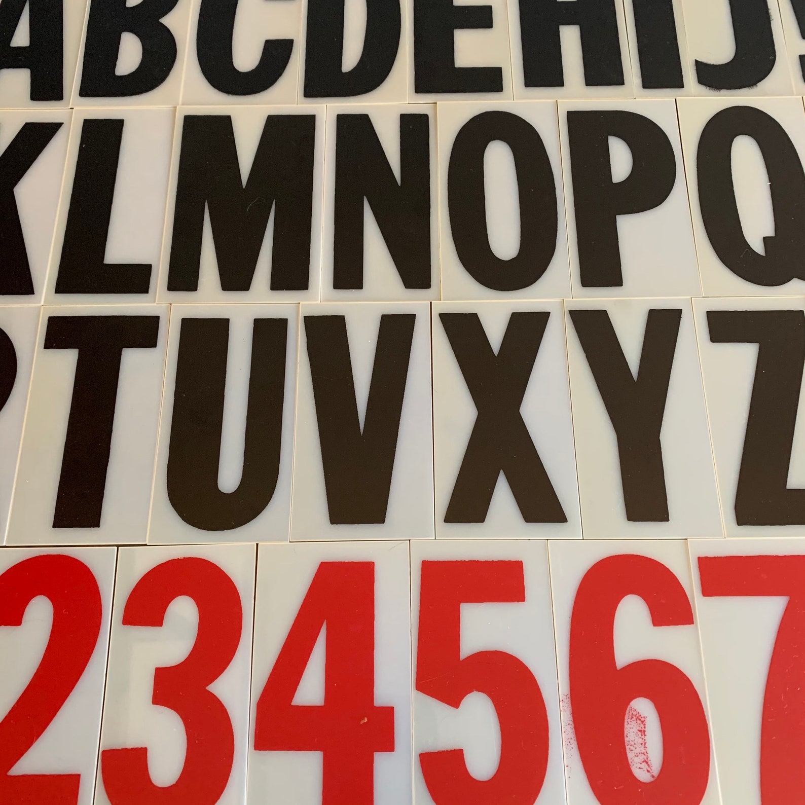 4 Inch Vintage Sign Letters & Numbers Black and White Letters - Etsy