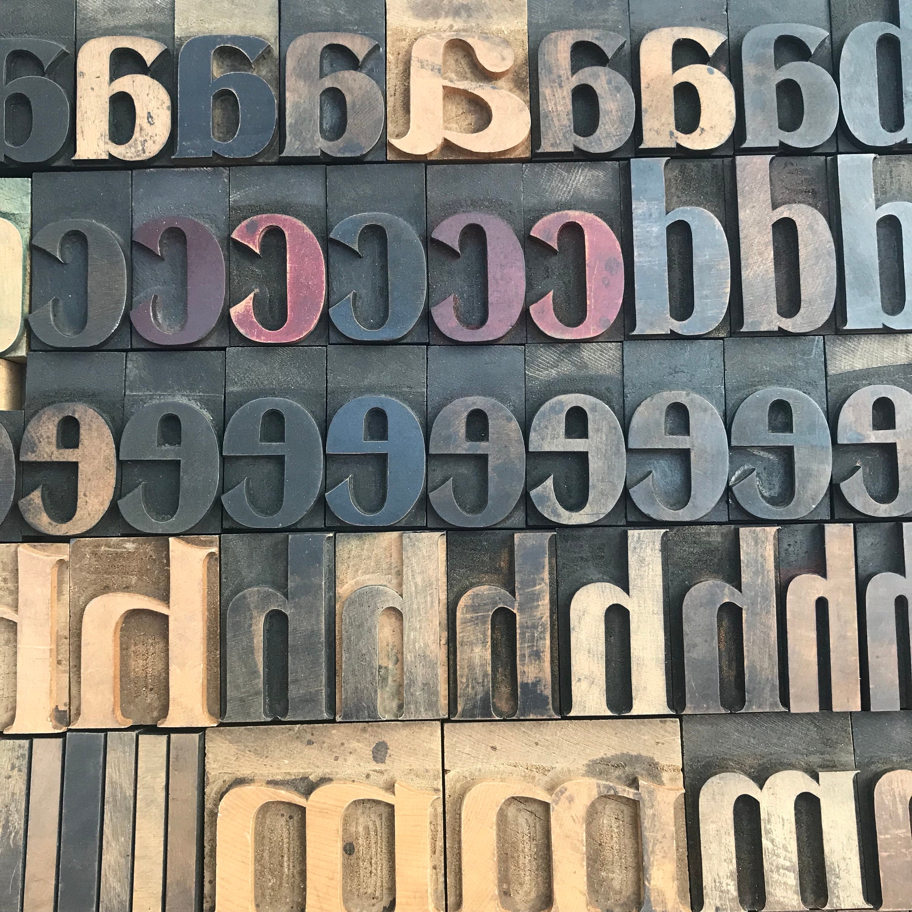 2 1/2 Wood Block Letters Large Lowercase Vintage | Etsy