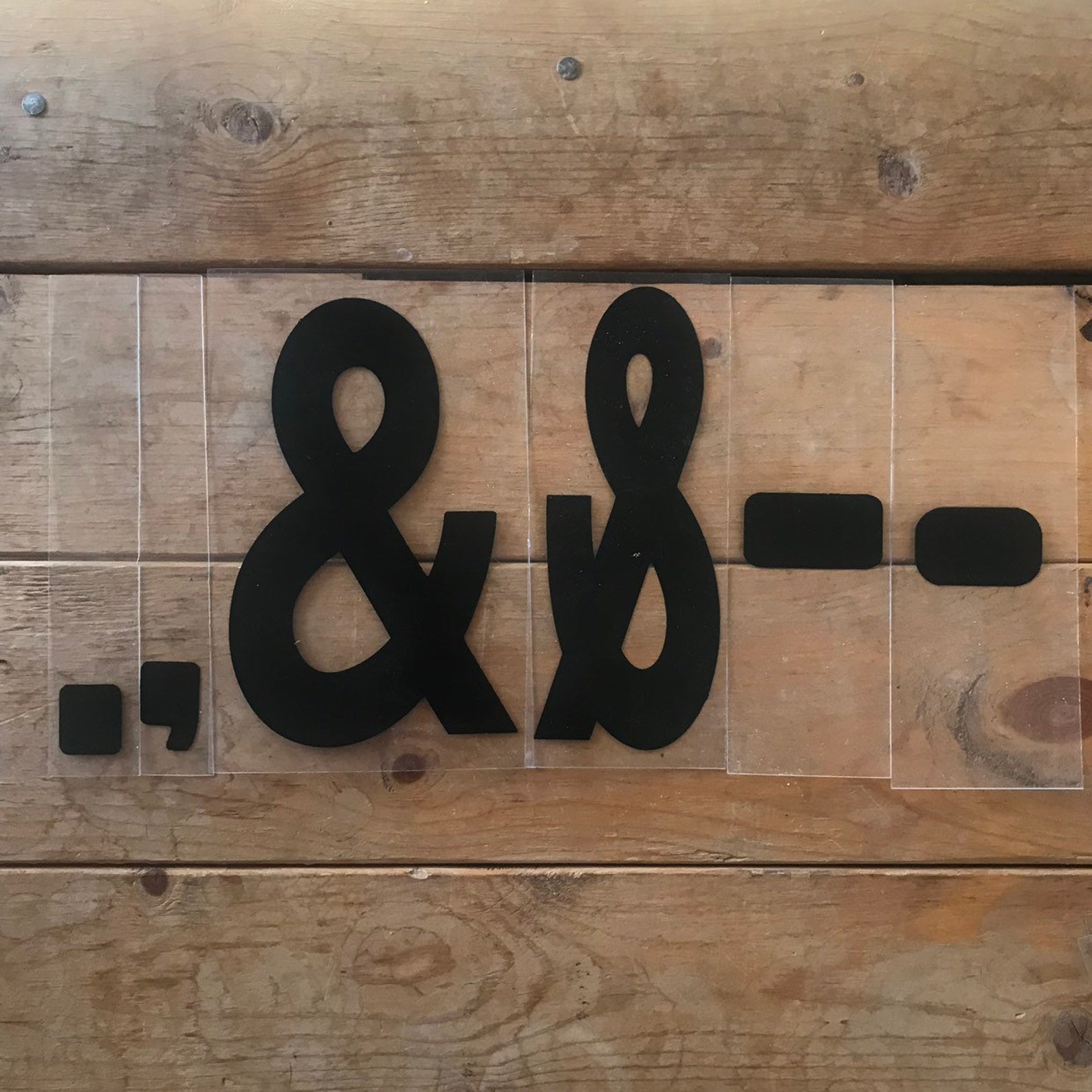 Large 9 Inch Vintage Sign Letters, Pick Your Letters, Black Lettering ...