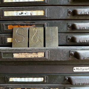Vintage Brass Engraving Letters and Numbers, 2 1/4 Inch Brass Sign ...