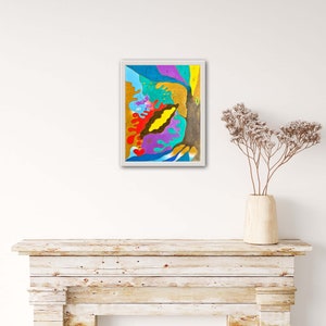 Invisible Connections Intuitive Art Framed Acrylic Painting on Canvas ...