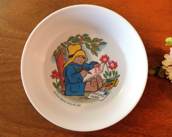 Vintage Paddington Bear Child's Melamine Bowl, Eden Toys 1983, Silite ...