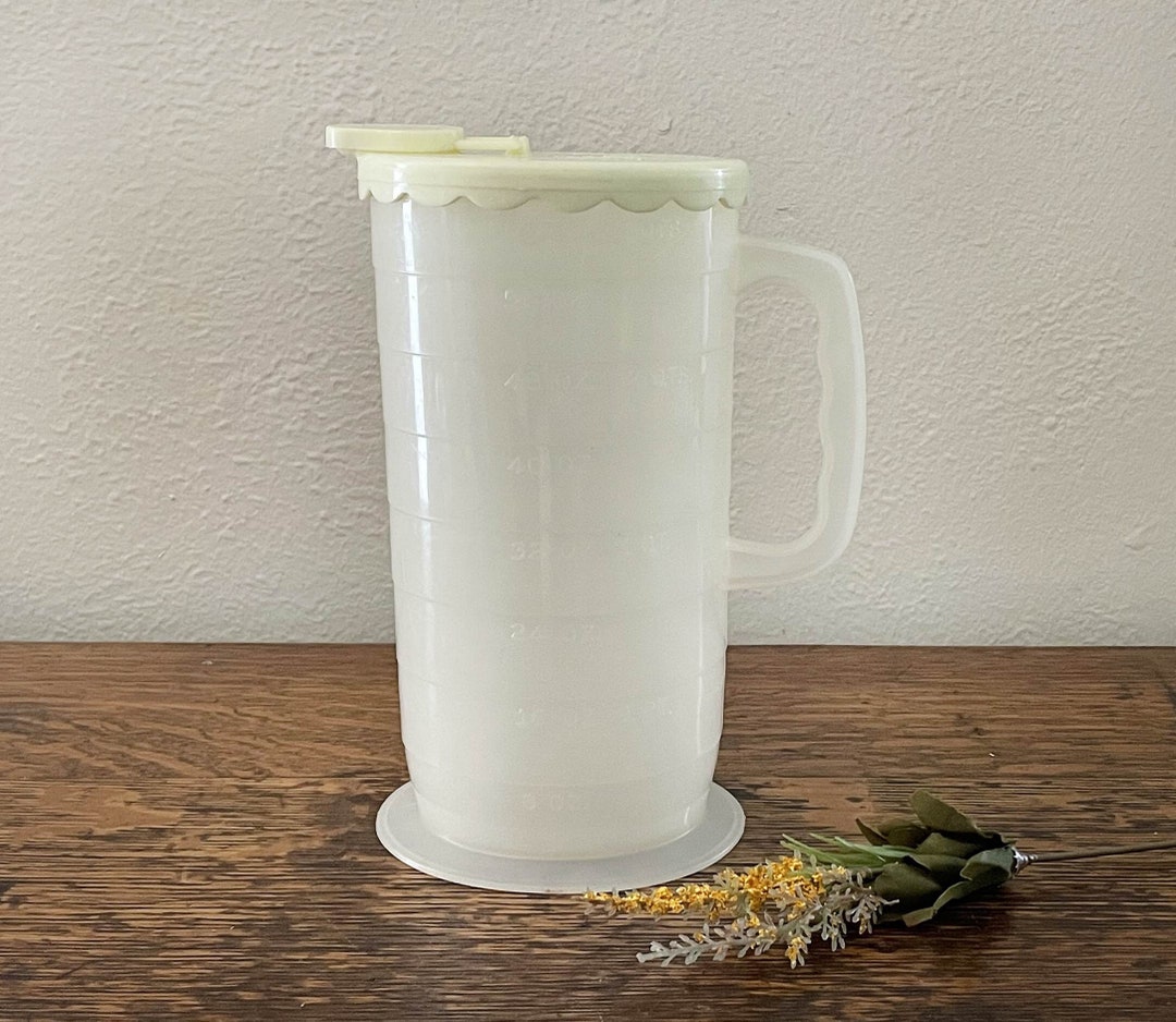 Blisscraft of Hollywood 1960s Large Plastic Pitcher, 64 Oz, White ...