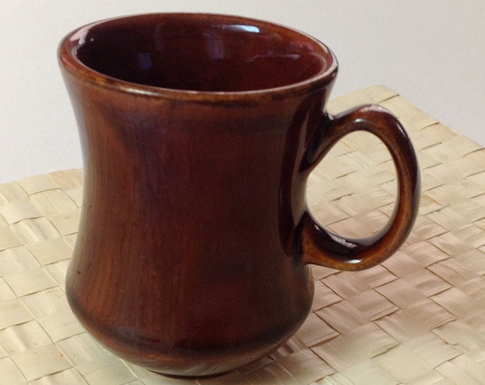 Vintage Brown Bell Shaped Mug, 1970s Brown Restaurant Ware Coffee Mug ...