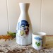 Vintage Chinese Illustrated Sake Pitcher Small Cup White - Etsy