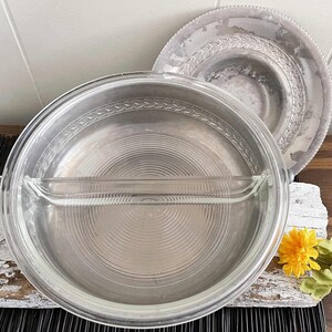 Vintage Hammered Aluminum Chafing Dish, Warming Stand, Ring Handles ...