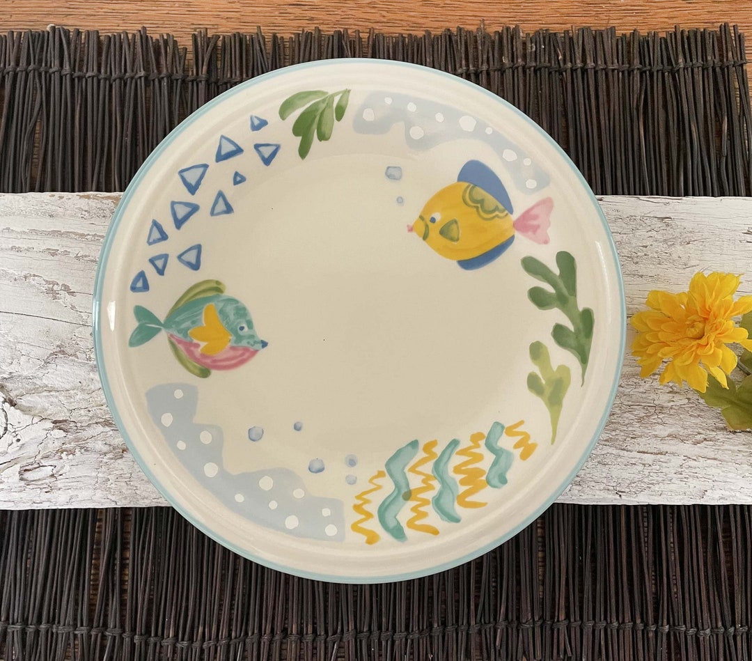 SET of 5 Vintage Studio Nova Barrier Reef Mikasa Side, Salad Plates ...