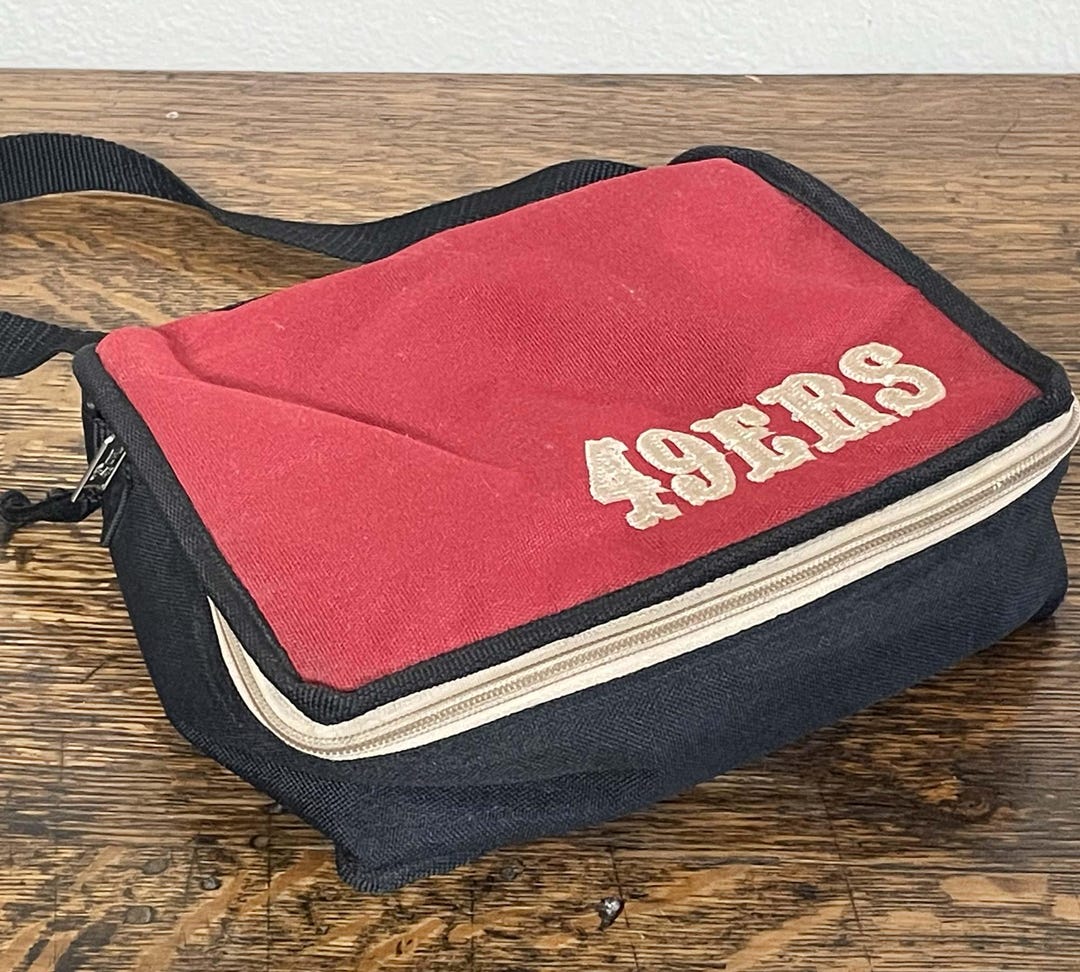 Vintage San Francisco 49ers Soft Zippered Lunch Bag, Red, Black ...