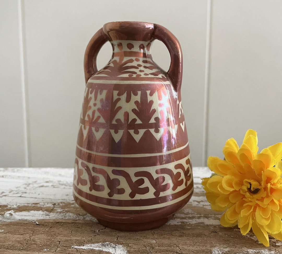 Vintage Small Olive Oil Jar, Mini Cruet, Spain, Little Hand Painted ...