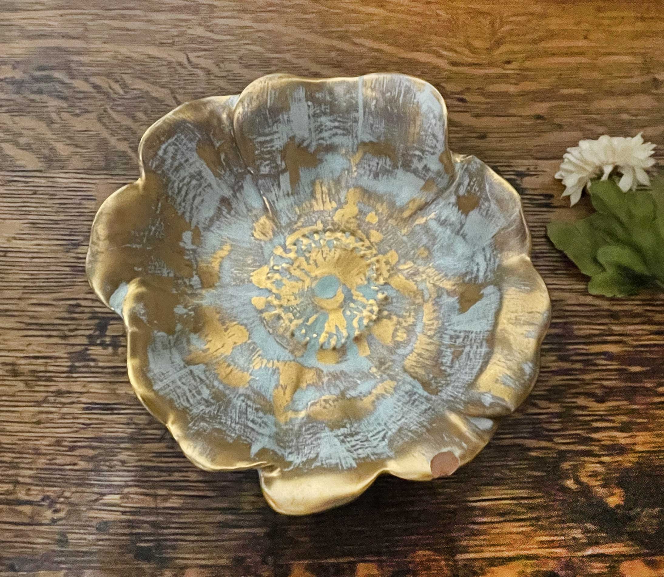 Vintage Stangl Pottery Antique Gold Poppy Bowl, Ruffled Edge, Mint ...