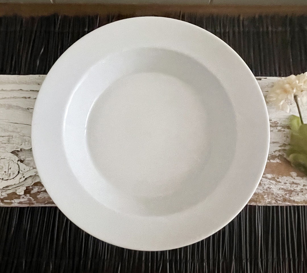 1 Dansk White Shallow Soup Bowl Stew Plate Wide Rim White - Etsy
