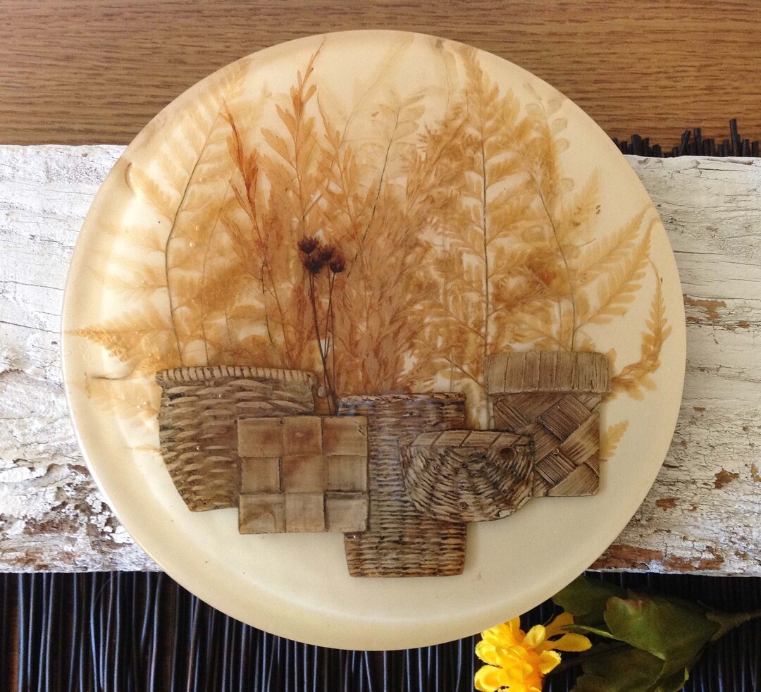 Vintage Lucite, Acrylic Round Trivet, Pot Rest, Dried Flowers, Baskets ...