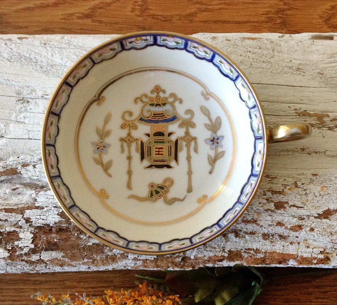 Vintage Nippon Nappy Handled Candy, Lemon, Nut Serving Dish, Hand ...
