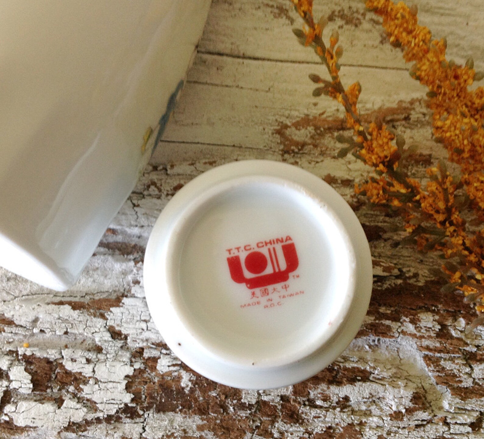 Vintage Chinese Illustrated Sake Pitcher Small Cup White | Etsy