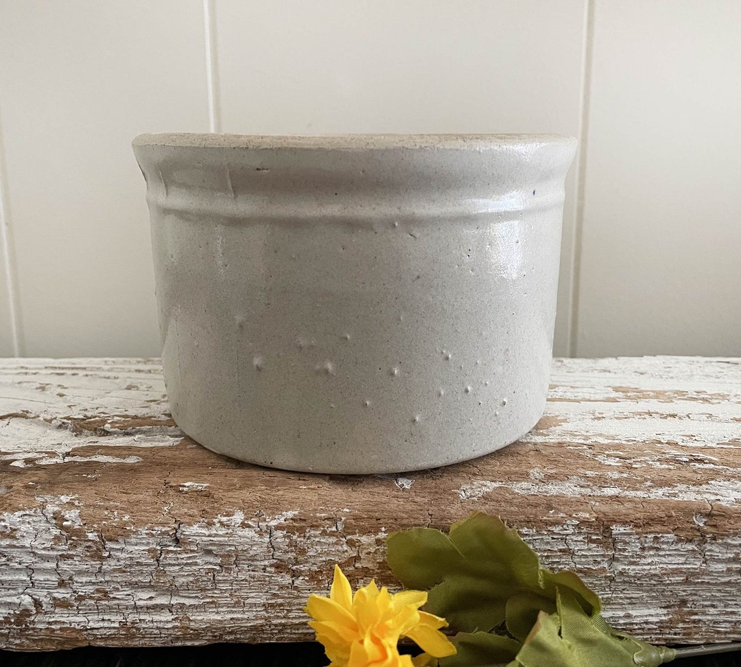 Primitive Shallow Crock, Natural Color, Medium-sized Farm, Country ...