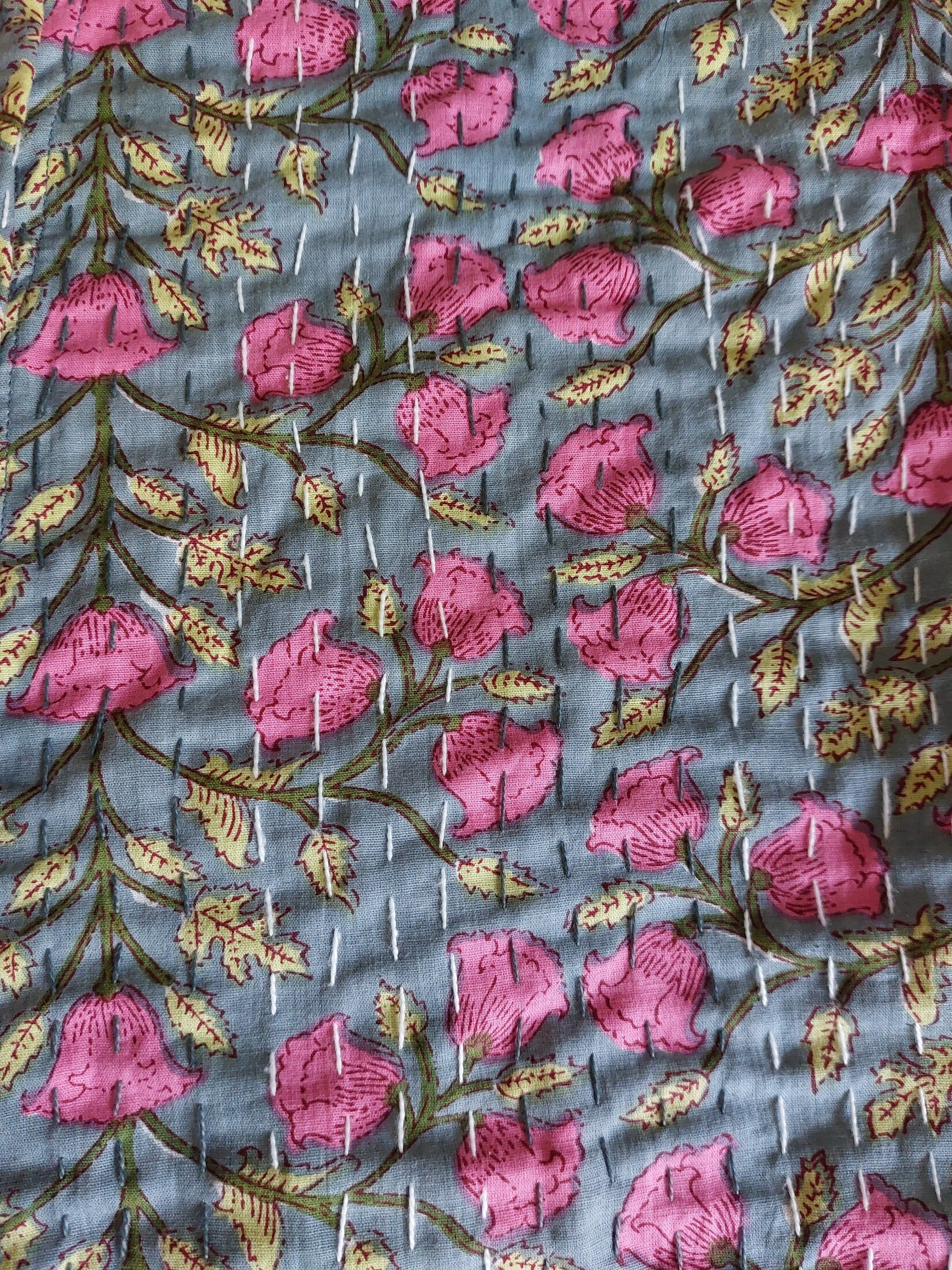 Kimono Jacket in Cotton, Roses Garland Pattern - Etsy