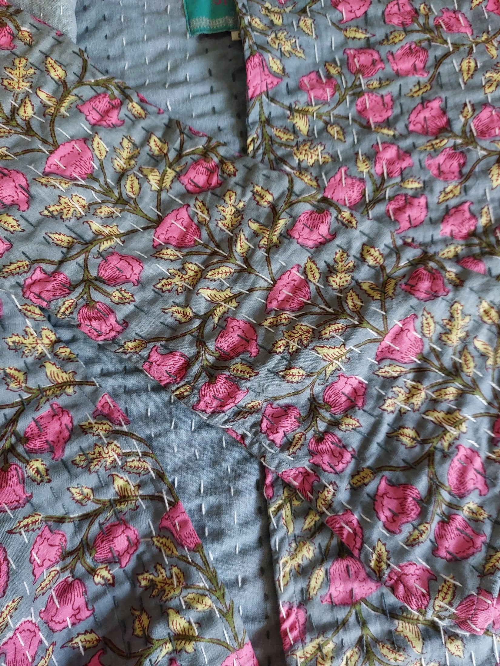 Kimono Jacket in Cotton, Roses Garland Pattern - Etsy