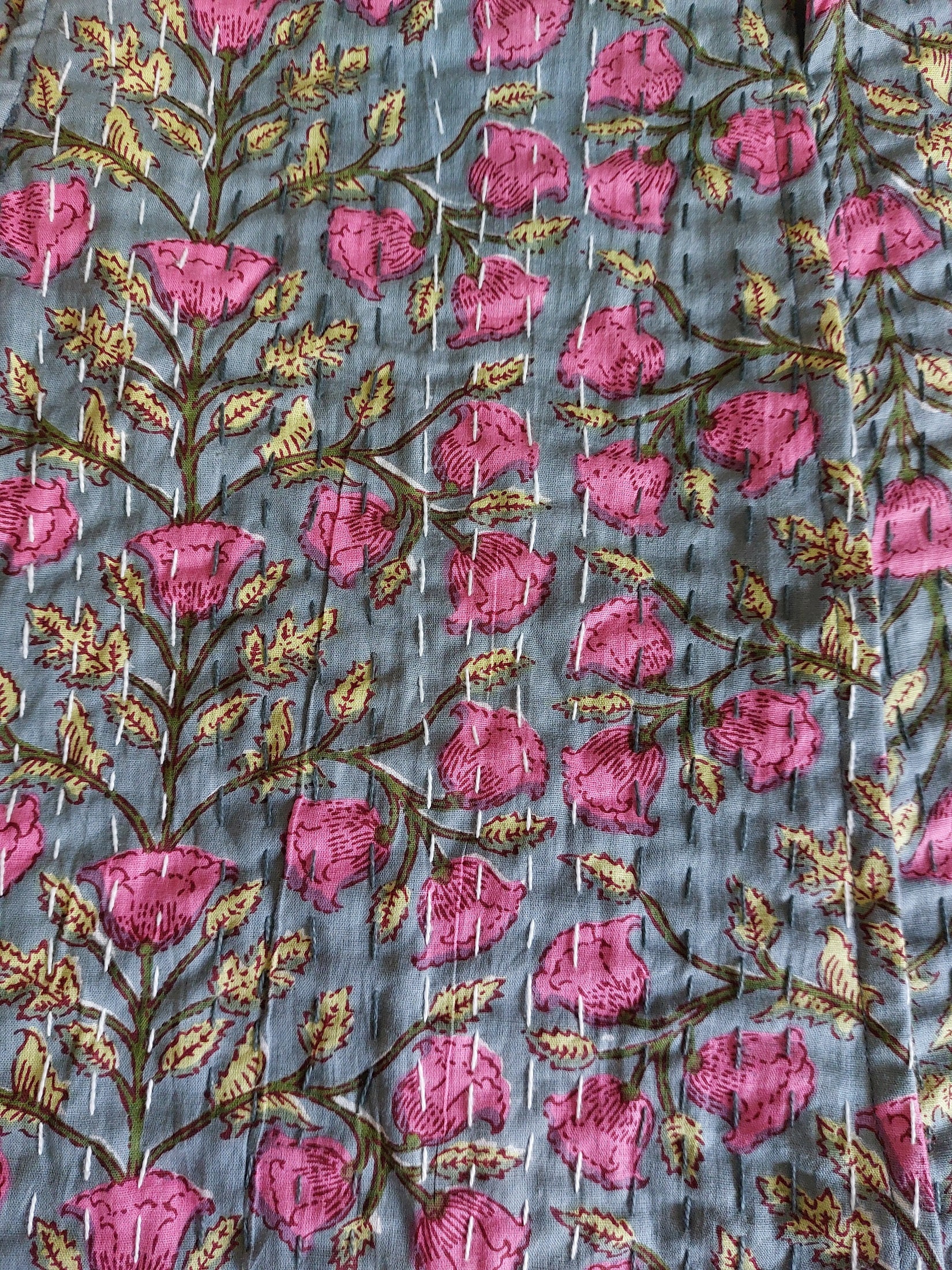 Kimono Jacket in Cotton, Roses Garland Pattern - Etsy