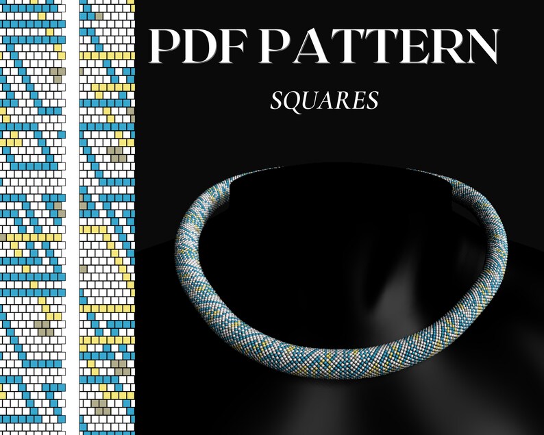 Bead Crochet PDF Pattern Squares PDF Pattern for Bead - Etsy