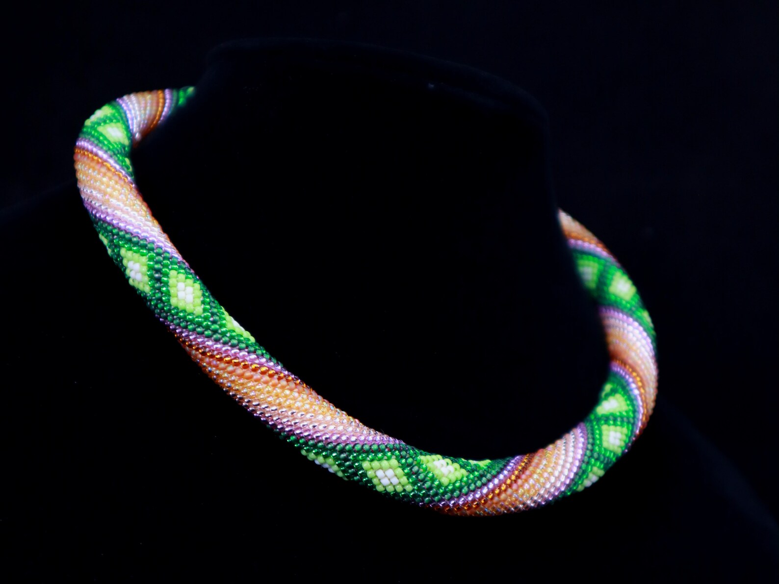 Bead Crochet PDF Pattern PDF Pattern for Bead Necklace Bead Crochet ...