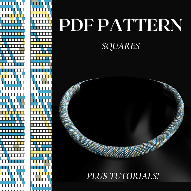 Bead Crochet PDF Pattern Squares PDF Pattern for Bead - Etsy