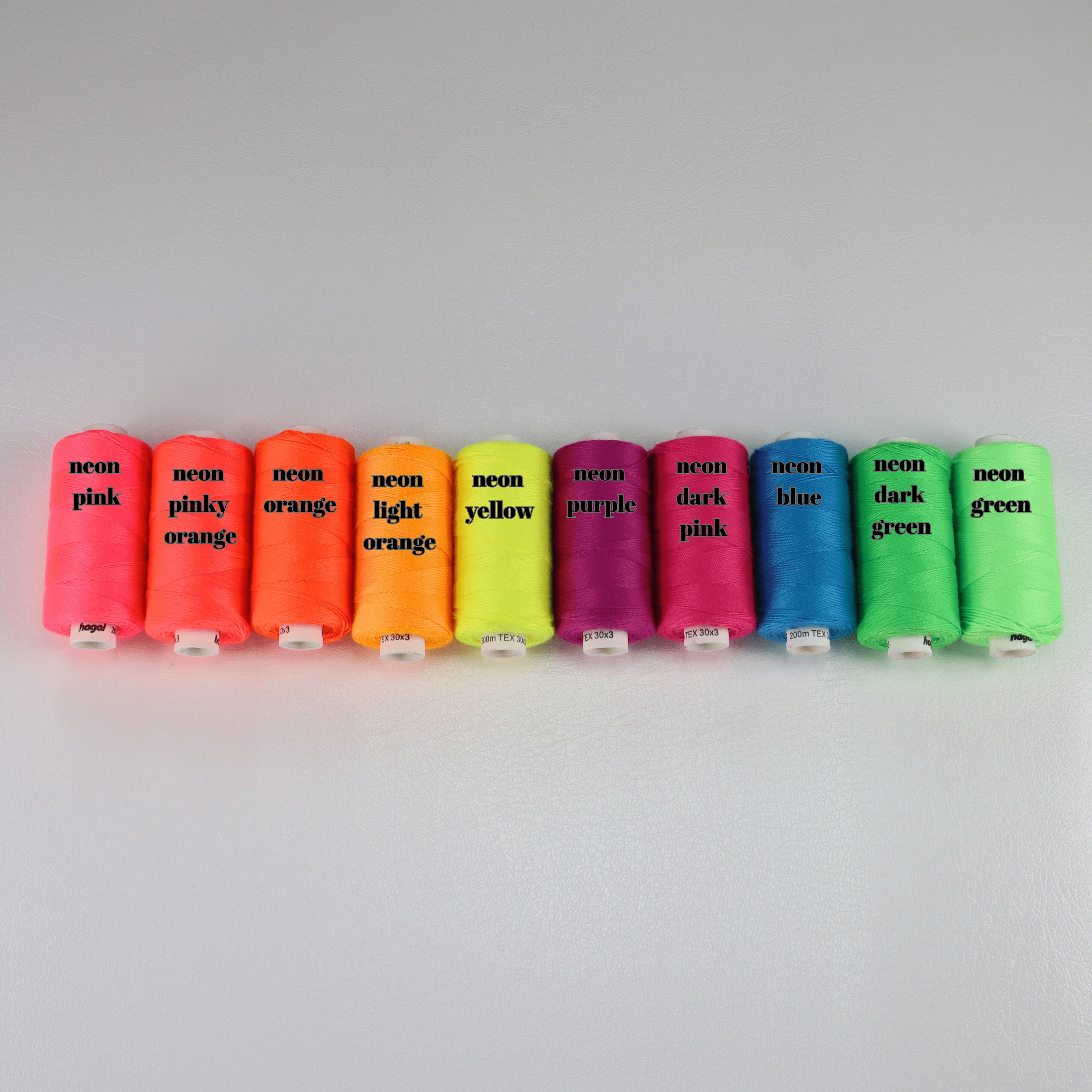 Bead Crochet Thread Neon Pink Color for Small Seed Beads, for 11/0 or 8 ...