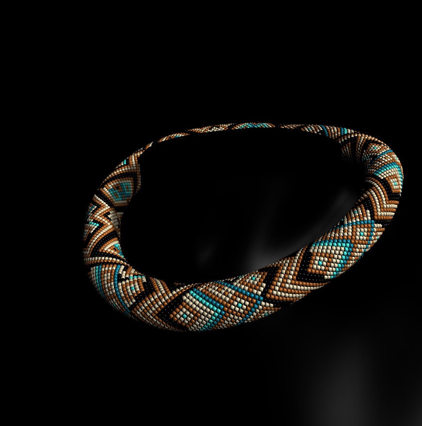 Bead Crochet PDF Pattern Ornamental PDF Pattern for Bead Necklace Bead ...