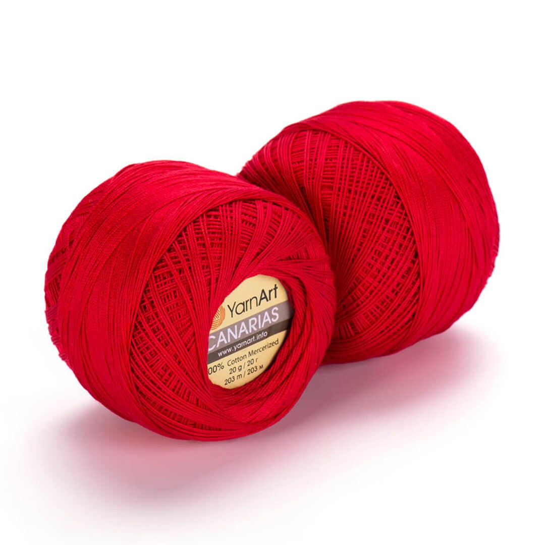 Bead Crochet Thread Red for Small Beads, for 11/0 or 8/0 Seed Beads ...