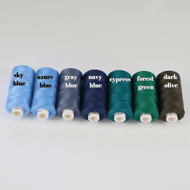 Bead Crochet Thread Azure Blue Color for Small Seed Beads, for 11/0, 8/ ...
