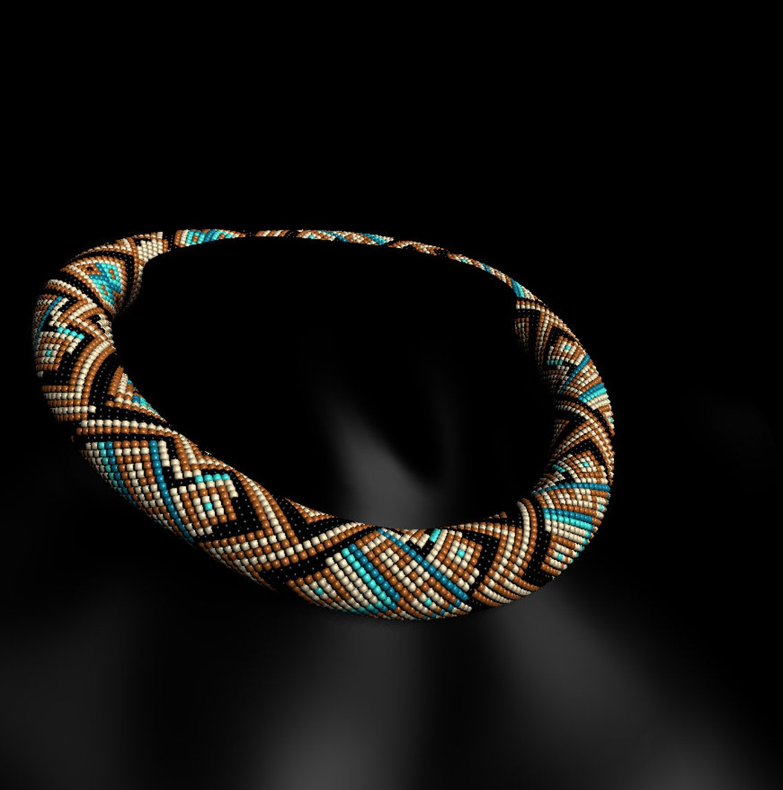 Bead Crochet PDF Pattern Ornamental PDF Pattern for Bead Necklace Bead ...