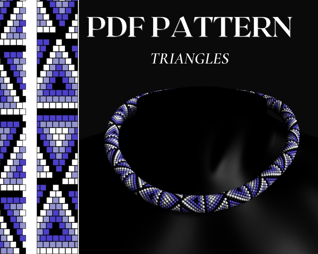 Bead Crochet PDF Pattern Triangles PDF Pattern for Bead - Etsy