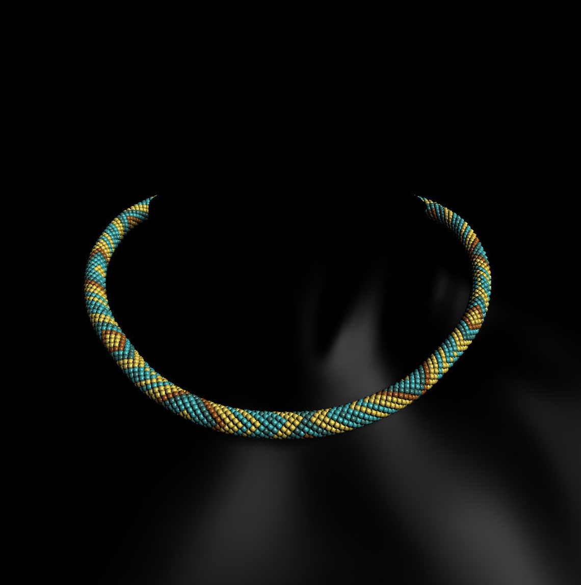 Bead Crochet PDF Pattern Simple Symmetry PDF Pattern for Bead Necklace ...