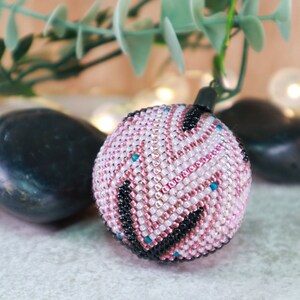 Bead Crochet Christmas Ball 4cm PDF Pattern - PDF Pattern for Bead ...