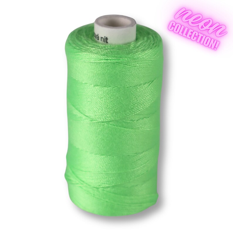 Bead Crochet Thread Neon Green Color for Small Seed Beads, for 11/0, 8/ ...