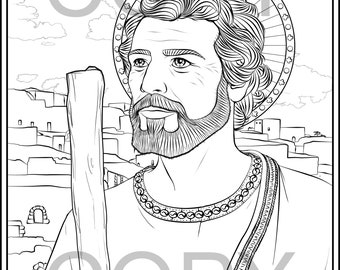 Saint Martin De Porres Coloring Page Coloring Pages