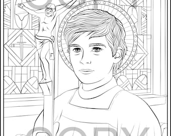 St. Dominic Savio Coloring Page Coloring Pages