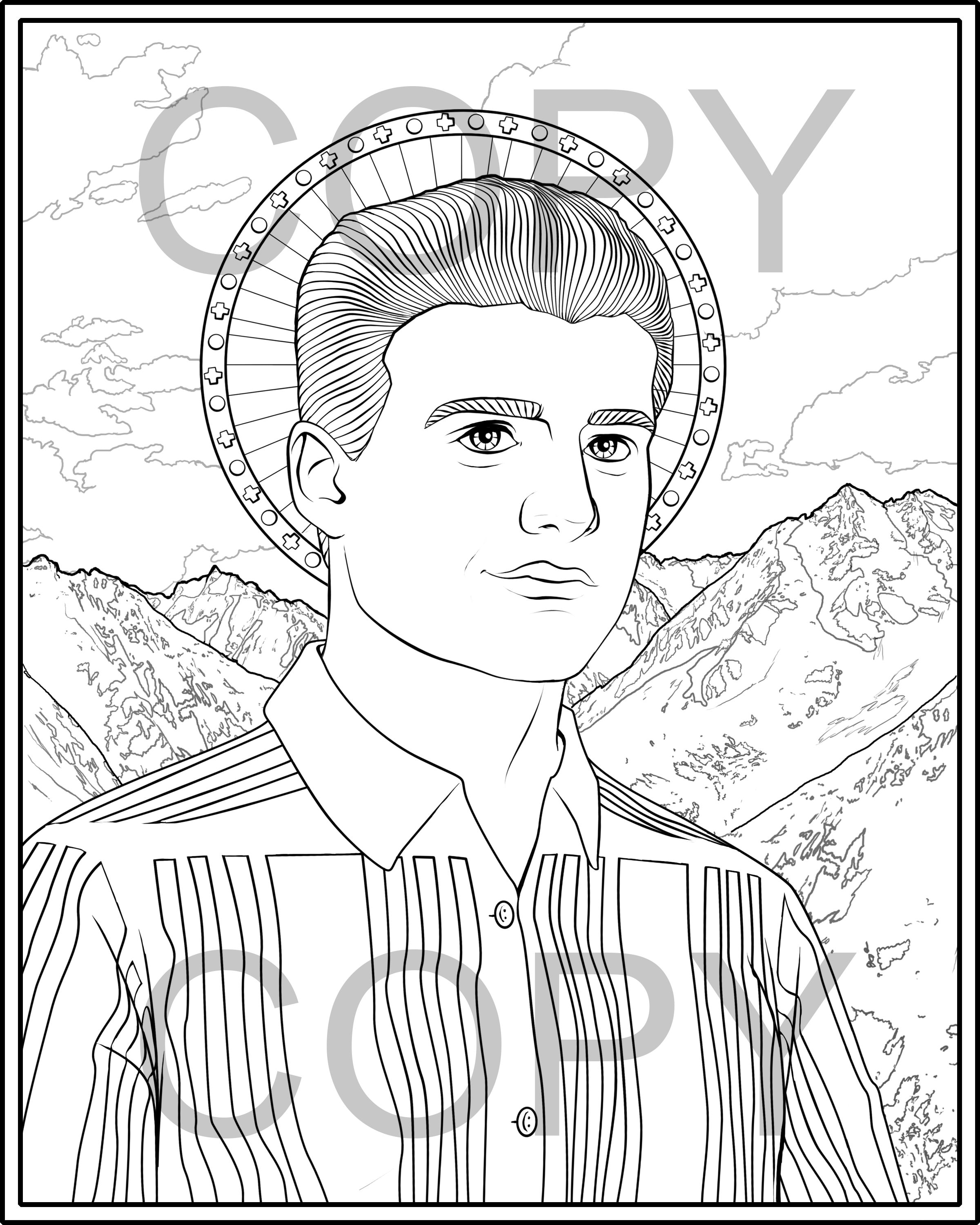 Blessed Pier Giorgio Frassati Coloring Pages - Etsy