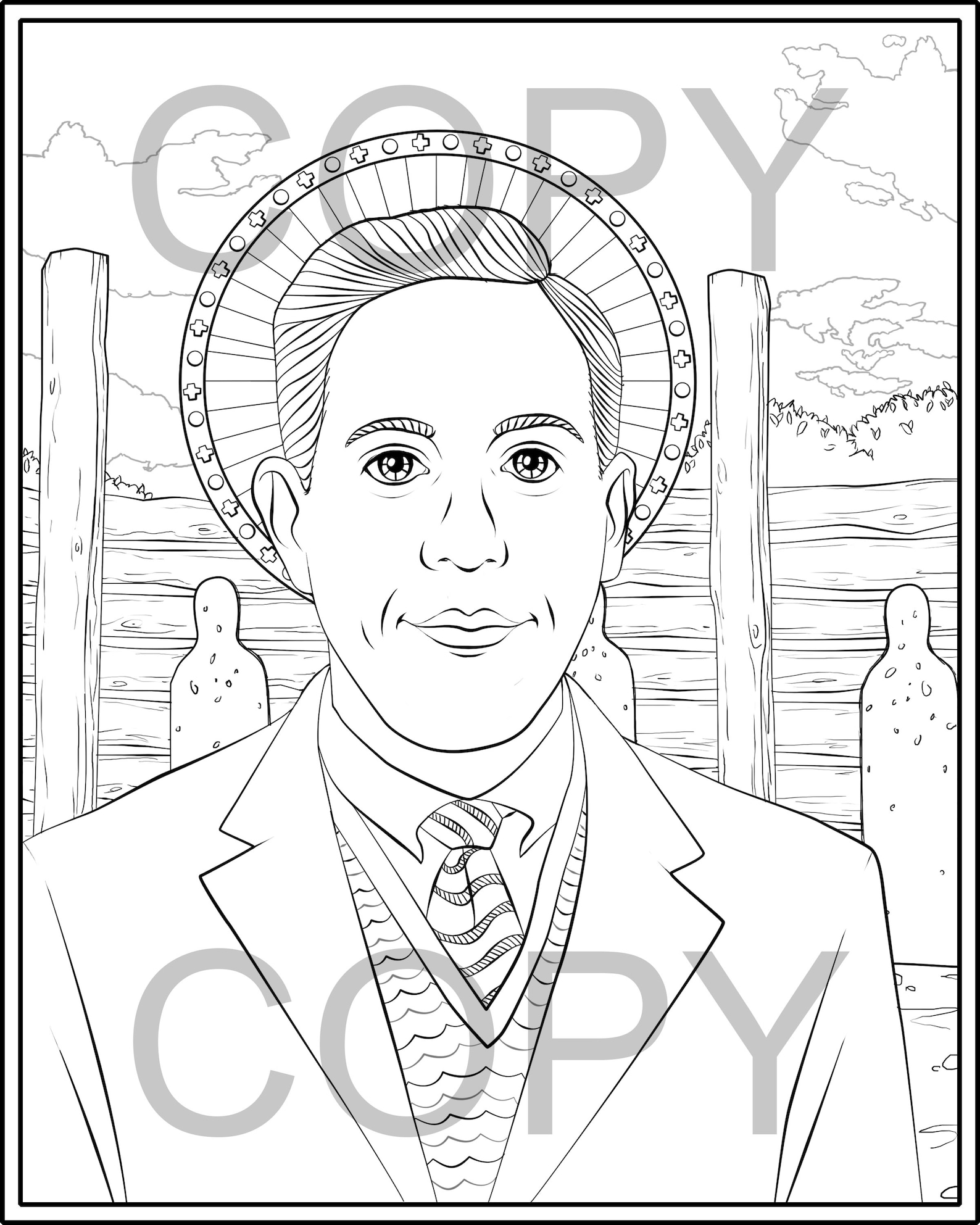 Blessed Miguel Pro Coloring Pages - Etsy