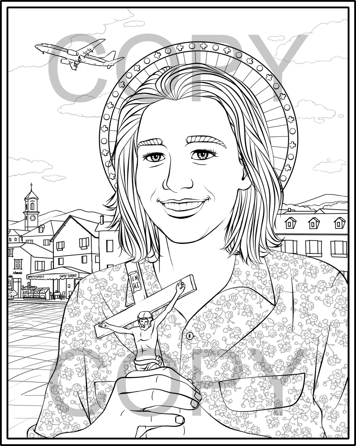 Blessed Chiara Luce Badano Coloring Pages - Etsy
