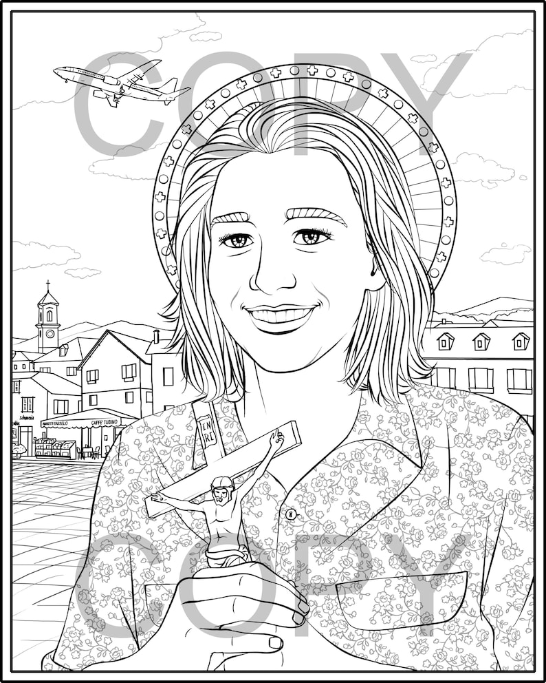 Blessed Chiara Luce Badano Coloring Pages - Etsy