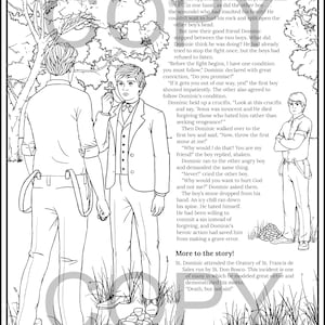 Saint Dominic Savio Coloring Pages - Etsy